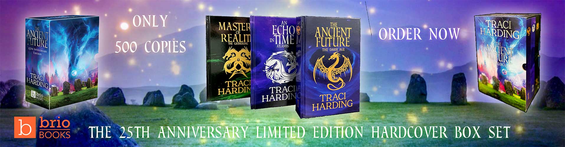Personally signed books by Traci Harding